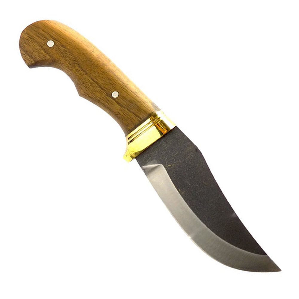 Camping Knife: Gray Bone Handle Bushcraft Knife - Fivtan - Let's Cut Out!